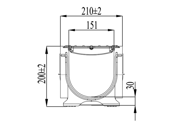 Rigola POLYMAX BASIC DN150 H202 cu grila fonta C250 (1000x210x202) - vodaland.md