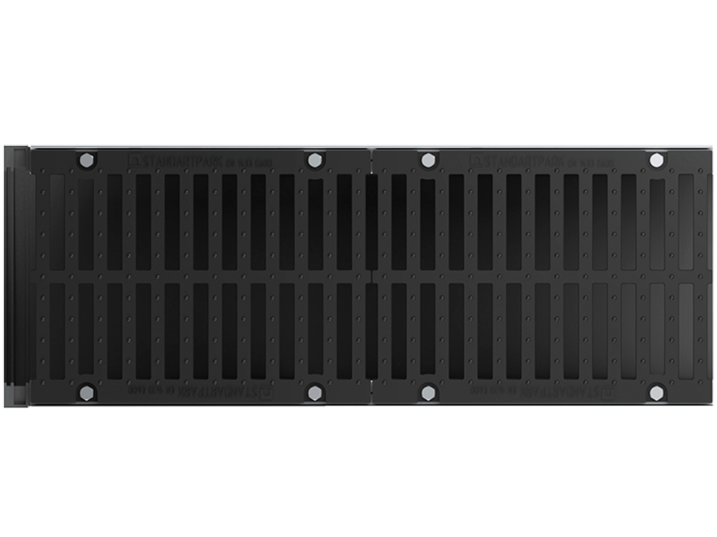 Rigola carosabila PolyMax DN300 H380 dotată cu gratare din fontă ductilă clasa E600, sarcini ...