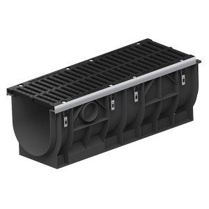 Rigola carosabila PolyMax DN300 H380 dotată cu gratare din fontă ductilă clasa E600, sarcini ...