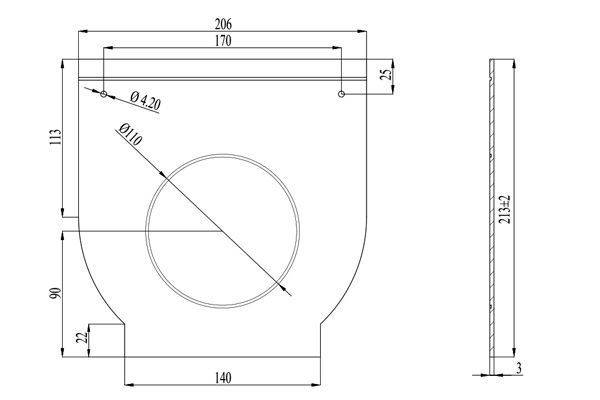 Piesa capat rigola POLYMAX BASIC DN150 - vodaland.md