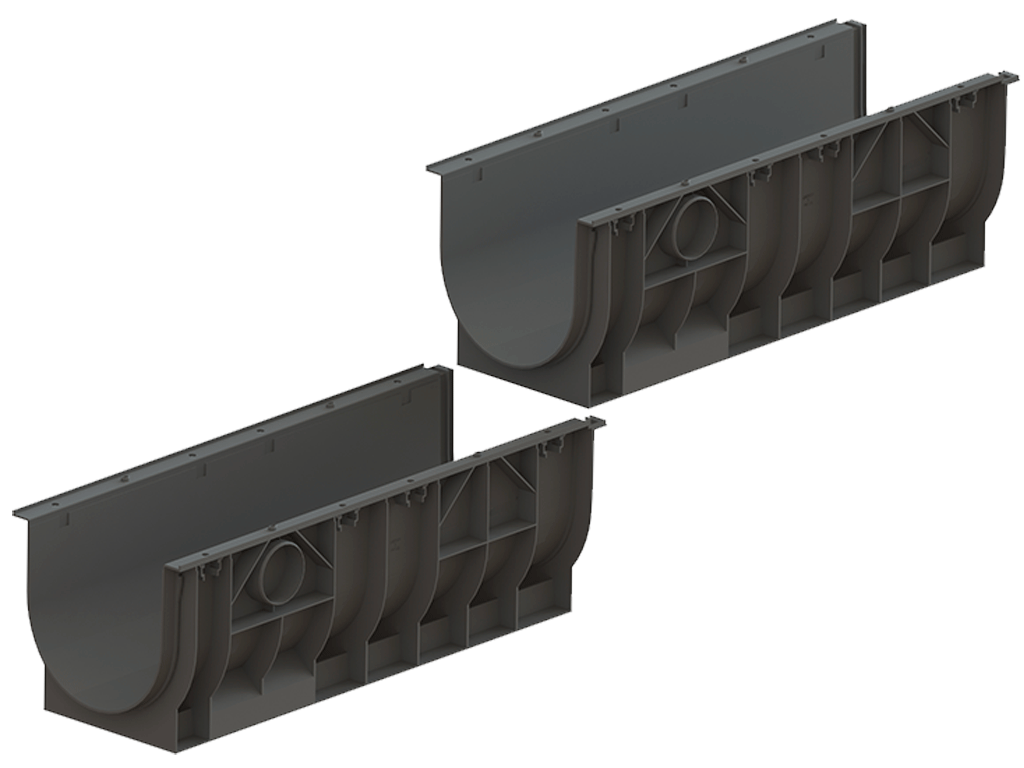 Rigola pluviala PolyMax Basic DN300 H356 - vodaland.md