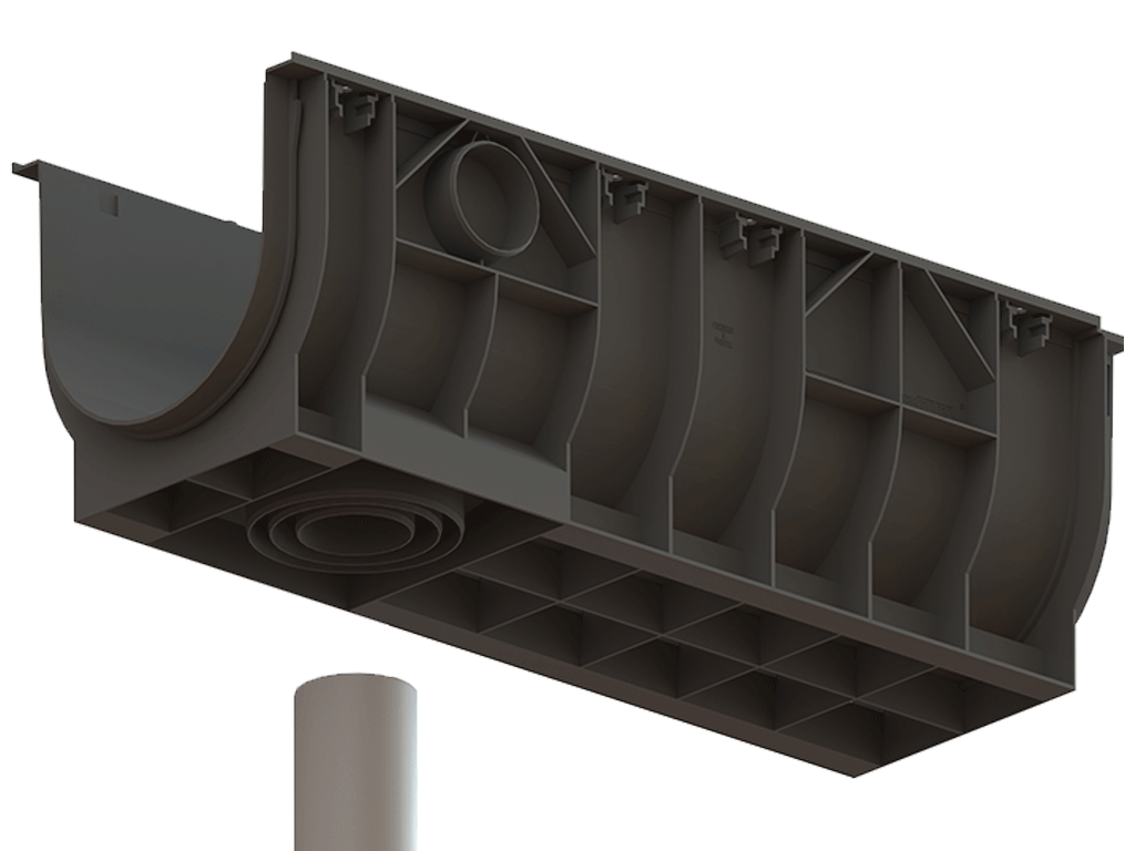 Rigola pluviala PolyMax Basic DN300 H356 - vodaland.md