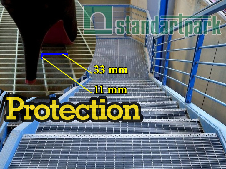 Trepte metalice zincate (presate), cu dimensiunea ochiului 33x11 mm ...