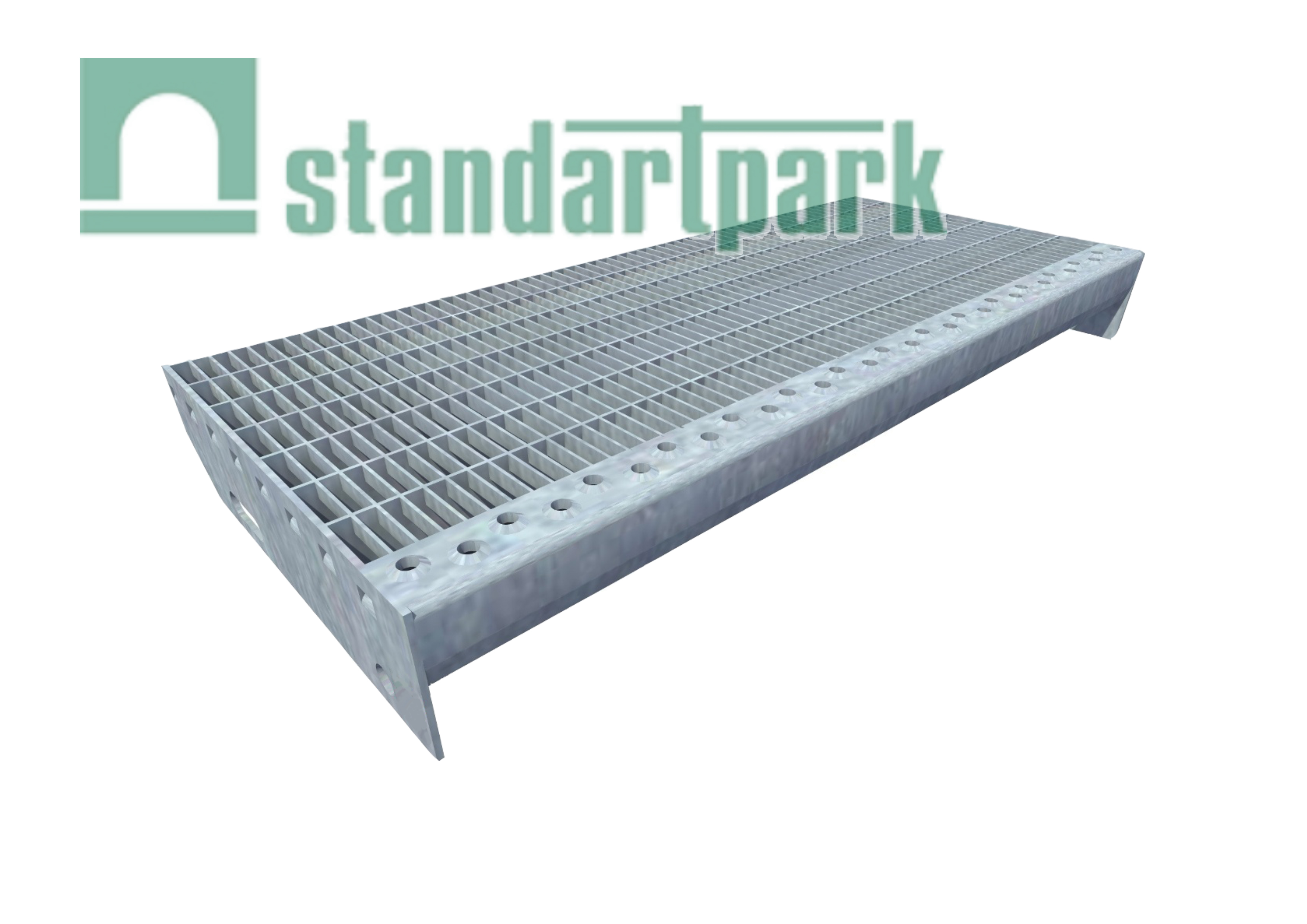 Trepte metalice zincate (presate), cu dimensiunea ochiului 33x11 mm ...